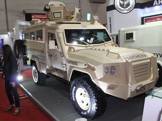 Ares Security Vehicle displays Panthera at the 2012 Defence Expo ...
