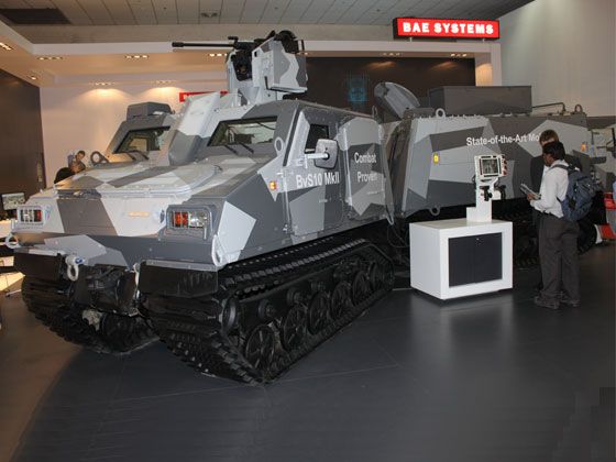 BAE Systems unveils BvS10 Combat Vehicle at 2012 DefExpo - ZigWheels