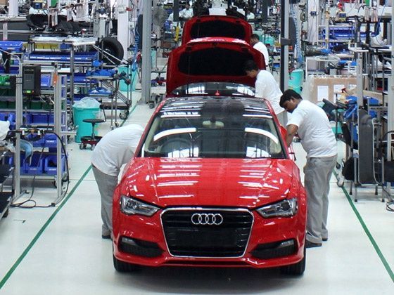 The Audi A3 sedan rolls out of Aurangabad plant - ZigWheels