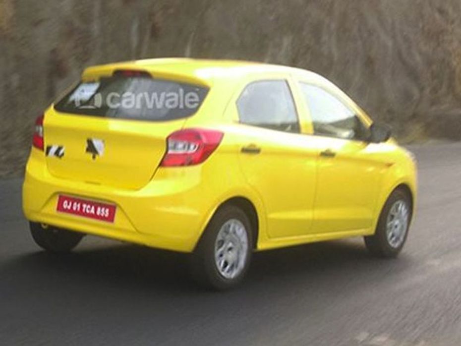 New Ford Figo hatchback spotted testing before launch - ZigWheels