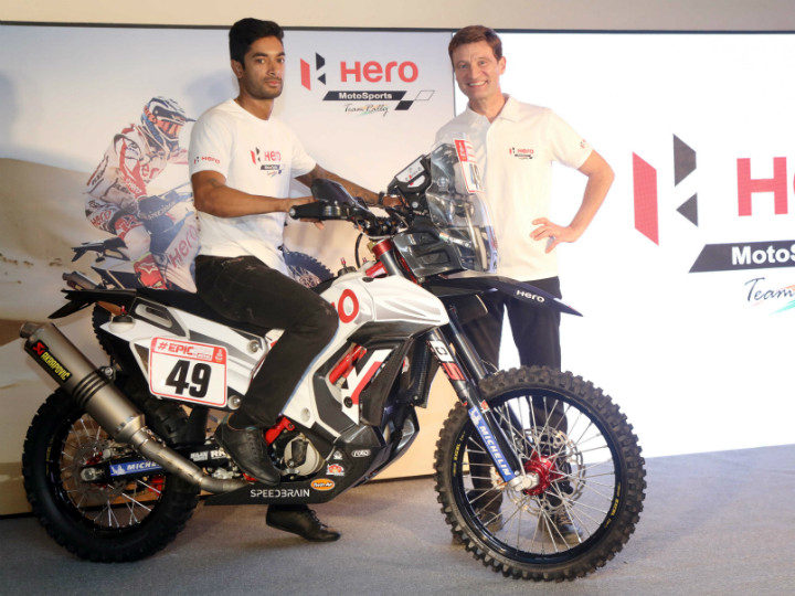 Hero MotoSports Showcases New Rally Bike Ahead Of 2018 Dakar Rally ...