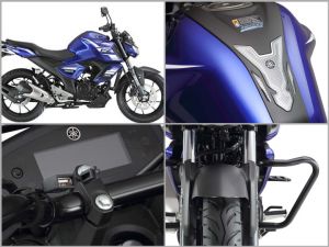 Yamaha FZ Version 3.0 Official Accessories Launched: Engine Guard, USB ...