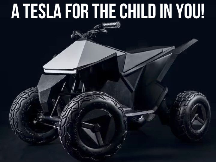 Tesla Cyberquad Kids ATV Launched Overseas - ZigWheels