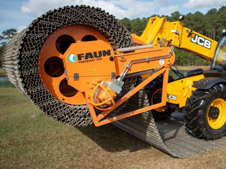 This Rolled-up Chain-link Trail Helps Build Temporary Roads In Rough ...