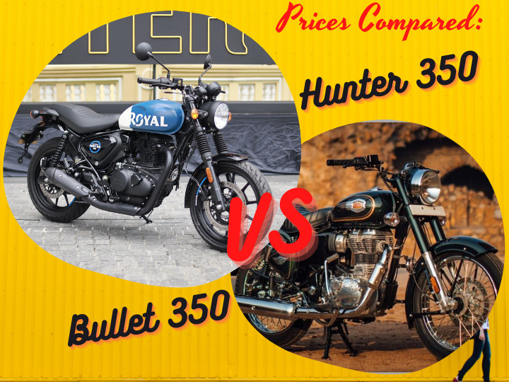 Royal Enfield Hunter 350 vs Bullet 350: Price Difference Compared ...