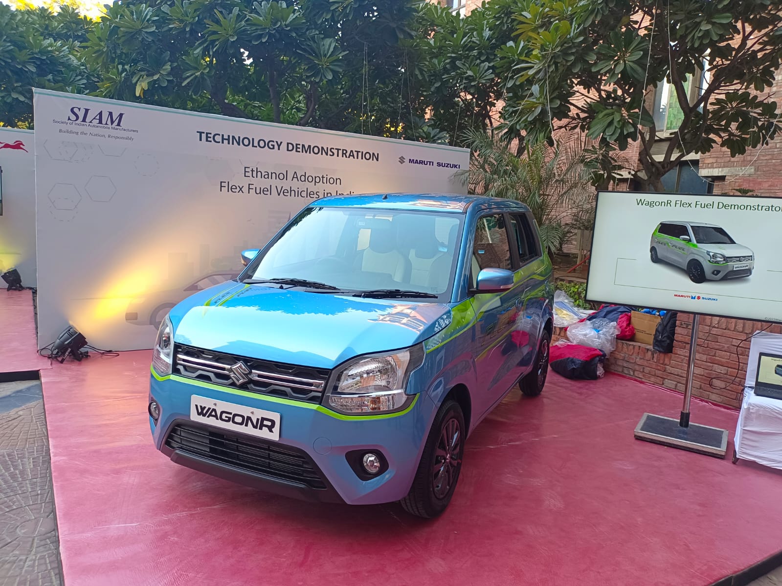 Maruti Suzuki Showcases Its First Flex Fuel Project Car A Wagon R Maruti Suzuki Showcases Its First Flex Fuel Project Car A Wagon R