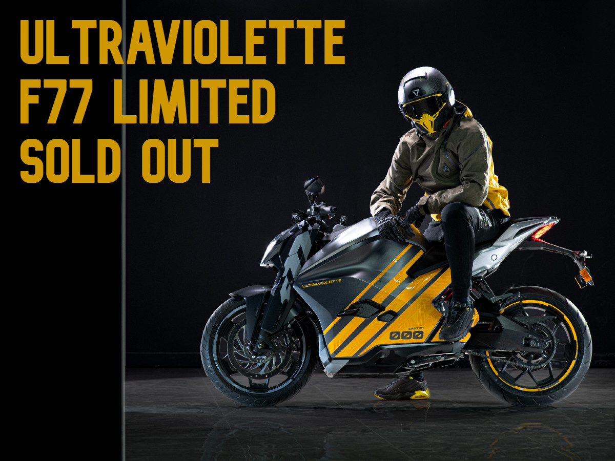 Ultraviolette F77 Limited Edition Sold Out In Two Hours - ZigWheels