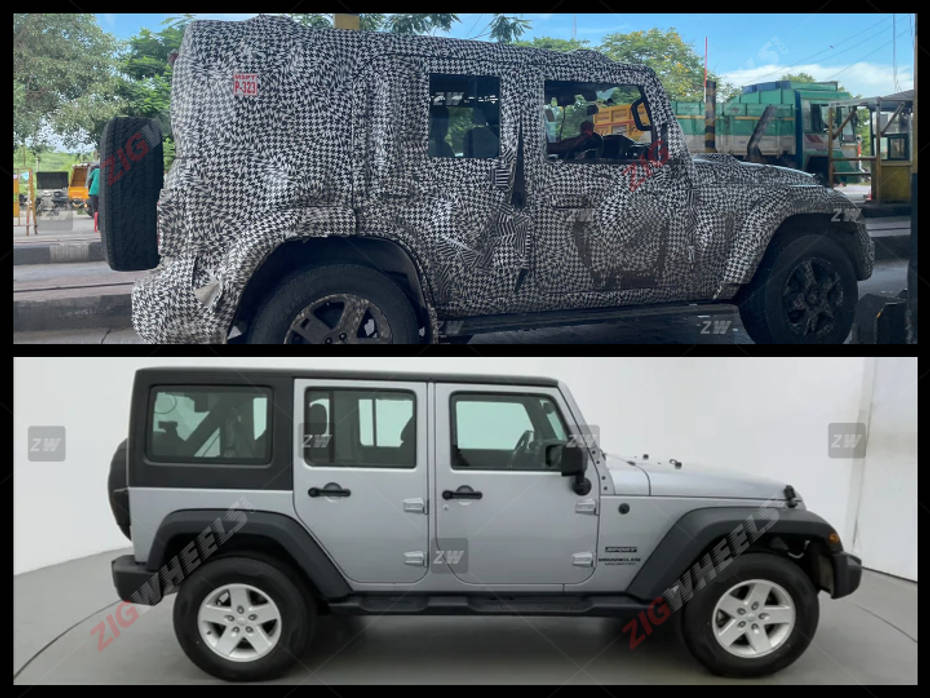 Mahindra Thar 5 Door Spotted Testing Once Again Reveals New Design