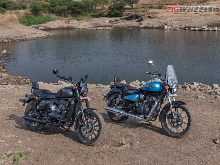 Keeway V302C vs Royal Enfield Meteor 350 vs Yezdi Roadster Specifications Comparison - ZigWheels
