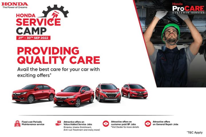 Honda Organises Nationwide Service Camp From September 21 To 30 - ZigWheels