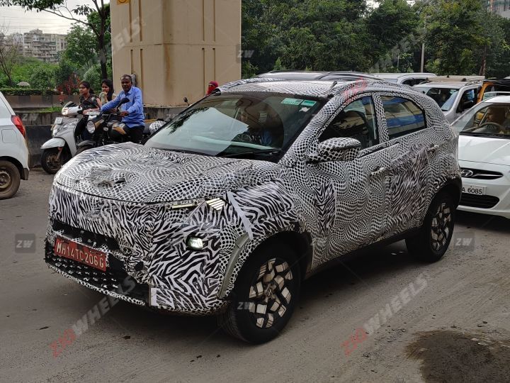 2023 Tata Nexon Facelift Front Revealed In These Spy Shots - ZigWheels