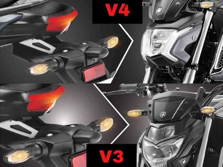 In 5 Pics: Yamaha FZ-S V4 Vs V3 - ZigWheels