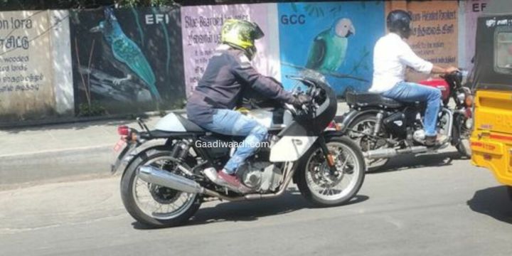 Royal Enfield Continental GT650 With Fairing Spied - ZigWheels