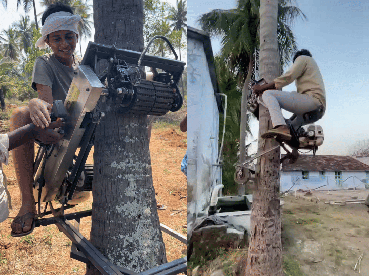 Check Out This Genius Tree Climbing Motorcycle From Karnataka - ZigWheels