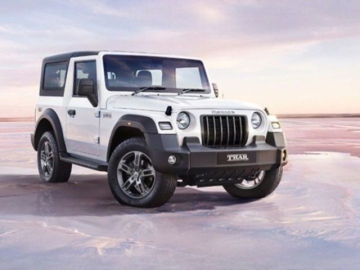 Mahindra Thar Rear Wheel Drive In White Colour Detailed In 5 Images ...