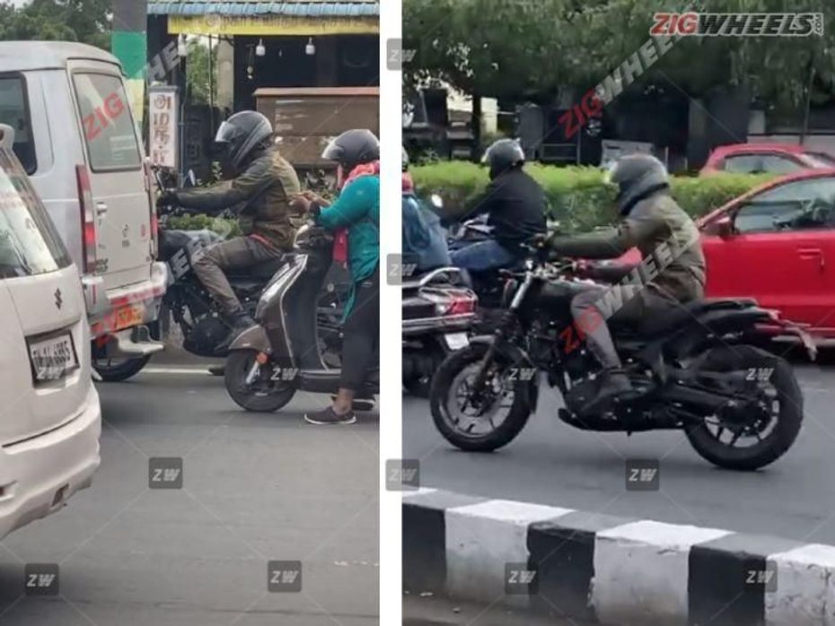 Upcoming Royal Enfield Hunter 450 Spotted Testing Again, Triumph Speed ...