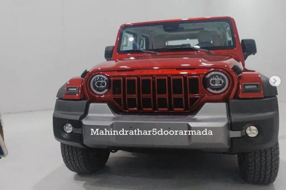 Mahindra Thar 5-door Partially Leaked Ahead Of India Launch, 9 ...