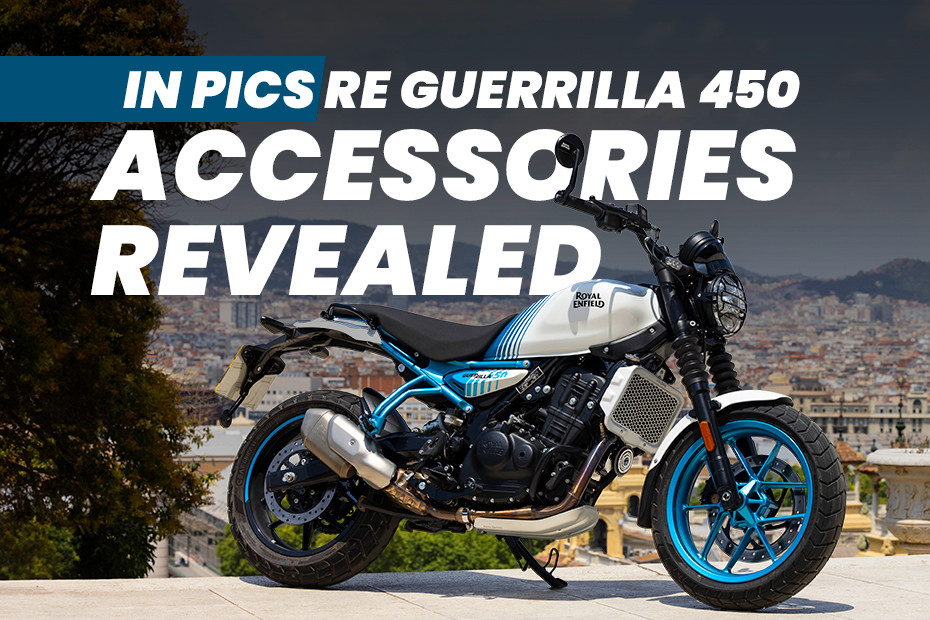 Royal Enfield Guerrilla 450 Accessories Revealed: Bar-End Mirrors ...