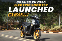 BGauss RUV 350 Price, 145km Range, Charging Time Images, colours ...