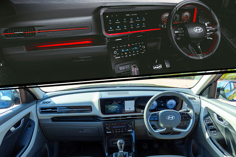 Hyundai Creta N Line vs Standard Creta: Interior Compared - ZigWheels