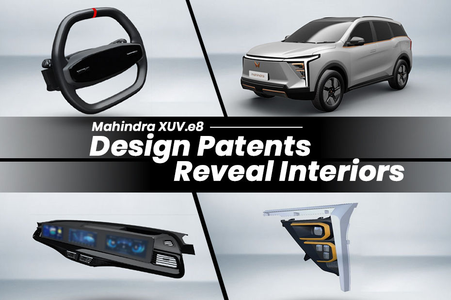 Mahindra XUV700 Electric (XUV.e8) Design Patents Reveal Interior Layout ...