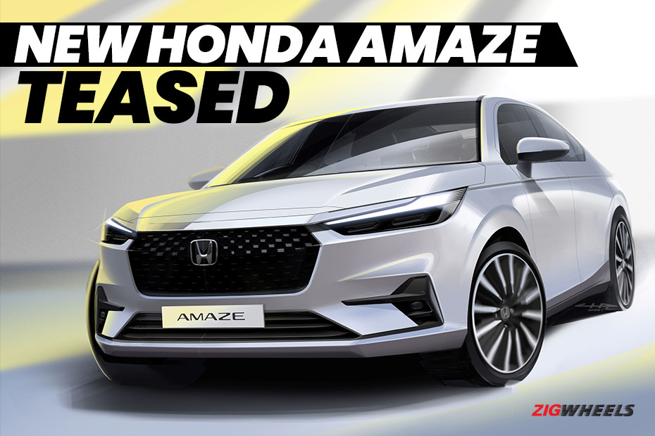 New Honda Amaze Exterior And Interior Design Sketches Teased Ahead Of ...
