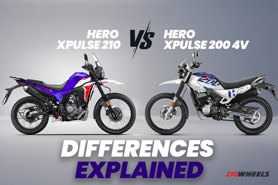 Hero XPulse 210 vs Hero XPulse 200 4V Differences Explained - ZigWheels