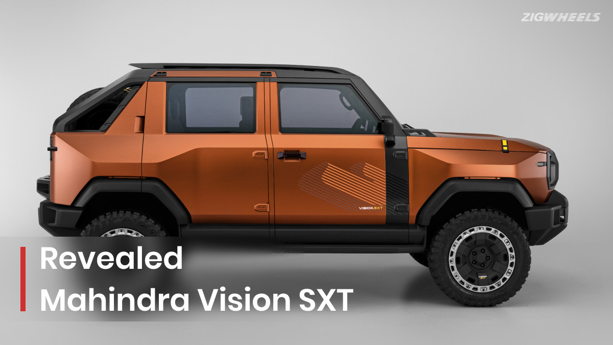 Mahindra Vision SXT Concept Revealed; Is This The Thar E Pickup? - ZigWheels