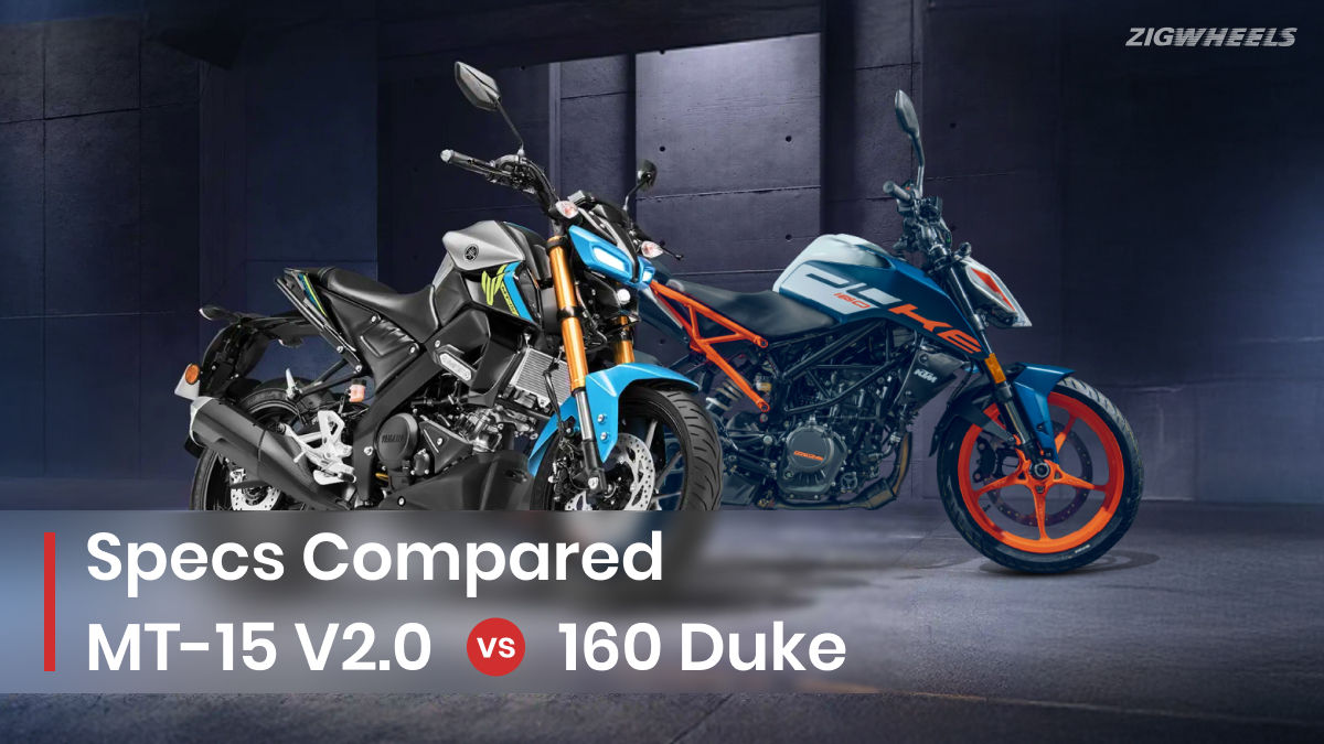 KTM Duke 160 VS Yamaha MT 15 V2: Specifications Compared - ZigWheels