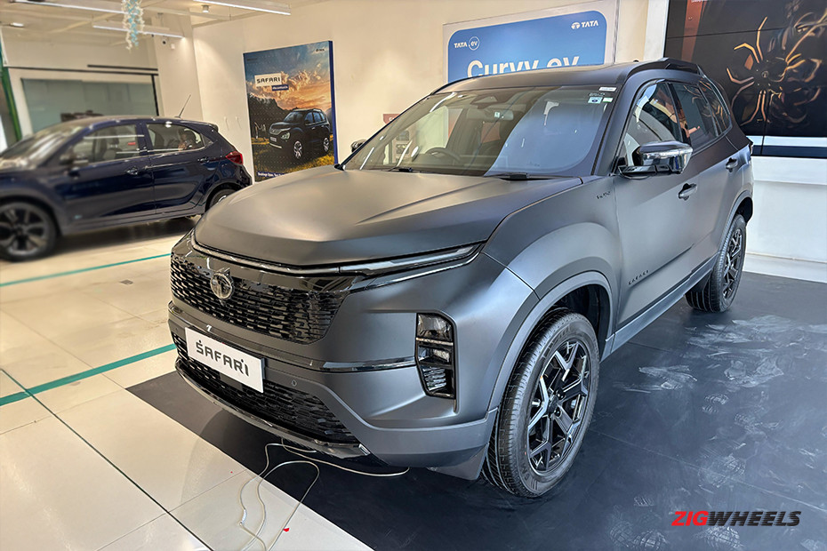 Tata Safari Stealth Edition Detailed In 10 Real-life Images, Now ...