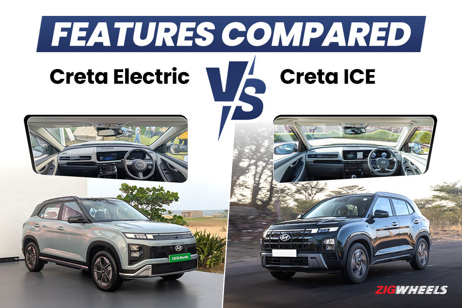 Hyundai Creta Electric vs Creta: Features Compared In 10 Real-life ...