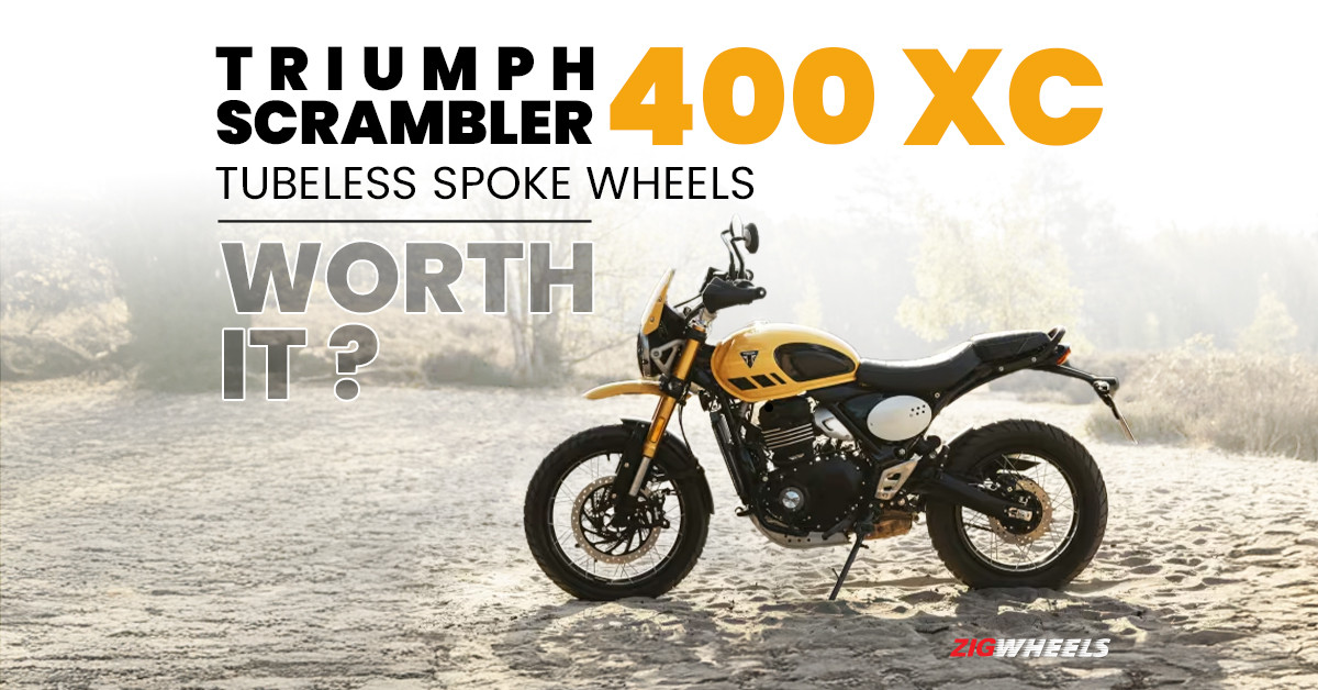 Triumph Scrambler 400 XC Tubeless Spoke Wheels Price Revealed - ZigWheels