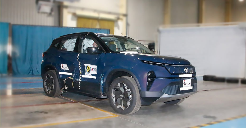Tata Harrier EV Aces The Bharat NCAP Crash Test With A Perfect 5 Star ...