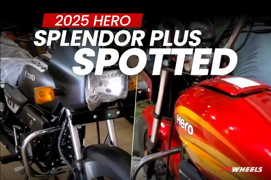 2025 Hero Splendor Plus Spotted: Now Gets A Disc Brake And An Iconic ...