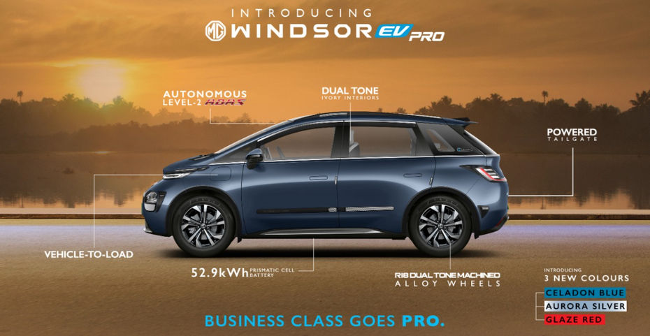 MG Windsor Pro Launched: Exterior, Interior, Bigger Battery, V2L, Range ...