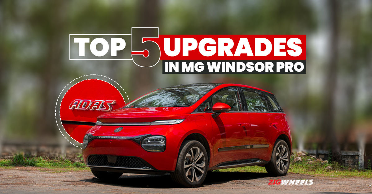 Top 5 Upgrades You Get With The MG Windsor Pro - ZigWheels