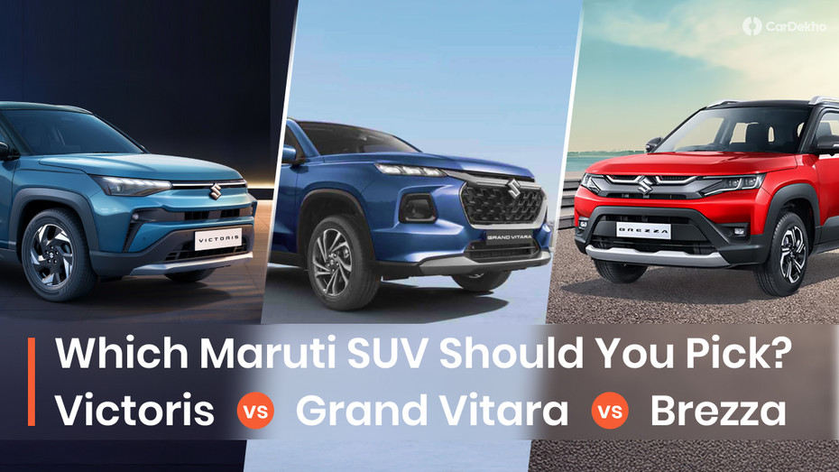 Maruti Victoris vs Maruti Grand Vitara vs Maruti Brezza: Price ...