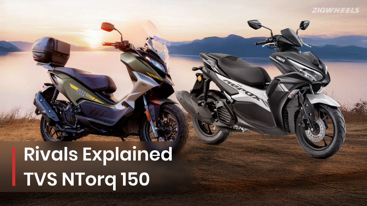 TVS Ntorq 150 Rivals Explained: Aprilia SR175, Hero Xoom 160, Yamaha ...