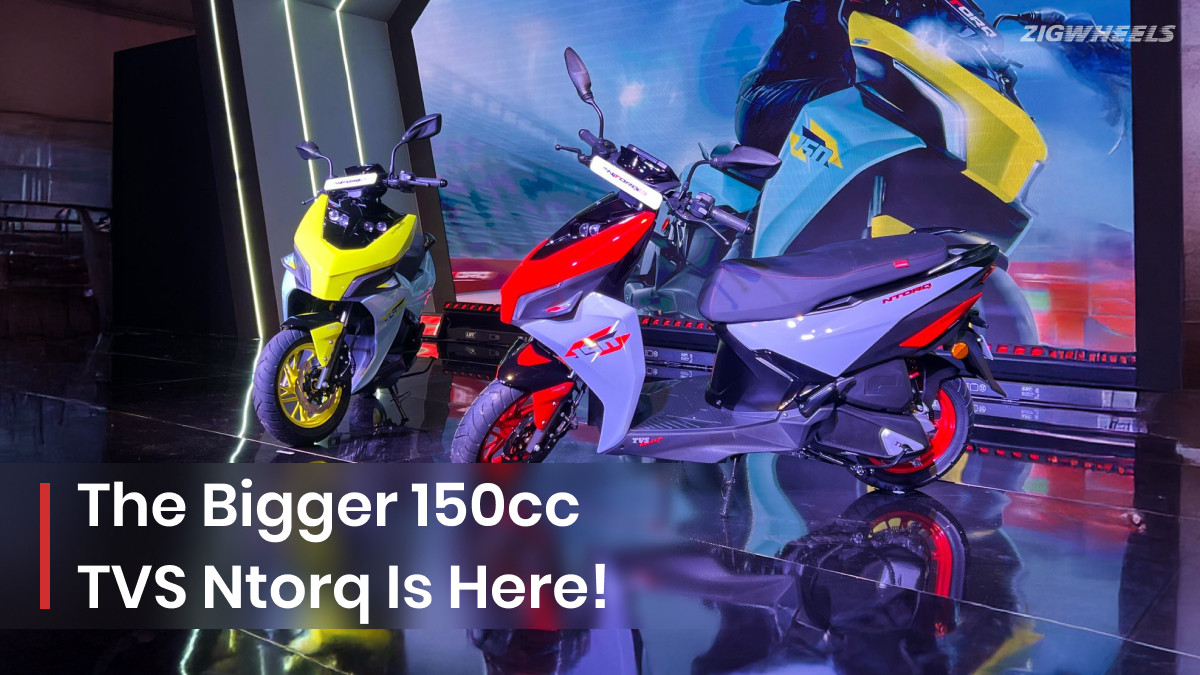BREAKING: TVS Ntorq 150 Launched In India At Rs 1,19,000: Will Rival The Yamaha Aerox 155, Hero ...