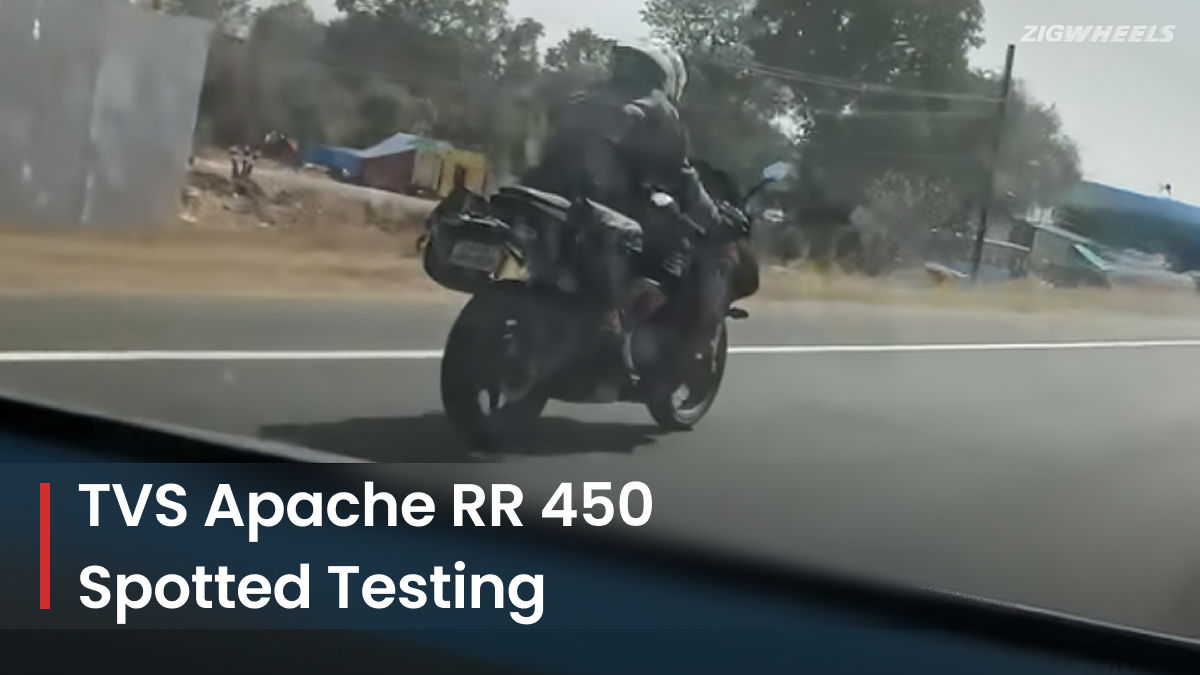 TVS Apache RR 450 Spotted Testing: Launch Timeline, Design & Details ...