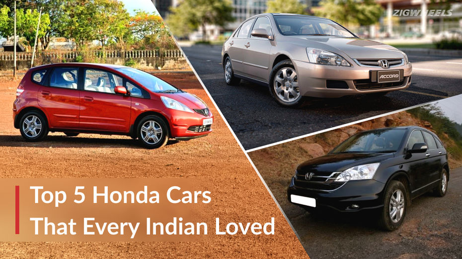 Top 5 Honda Cars That Every Indian Loved: Jazz, CR-V, City, Accord And ...