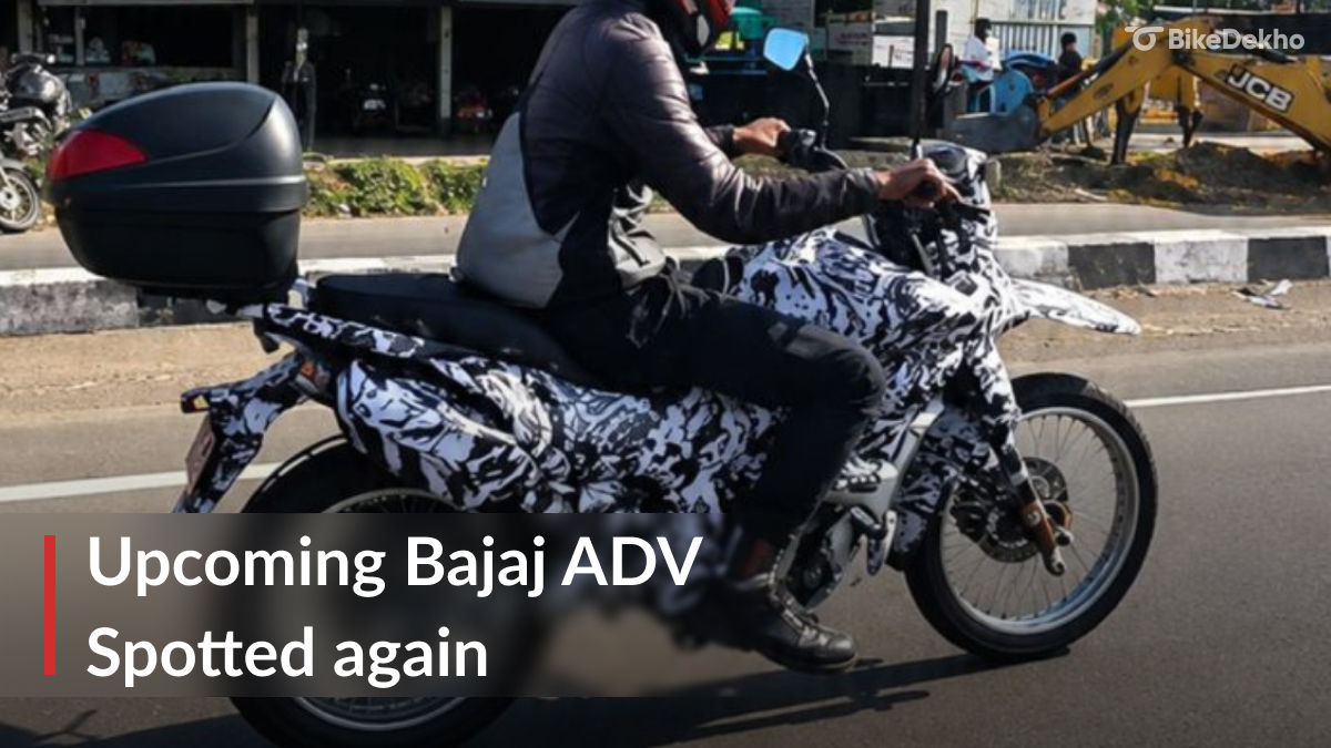 The Bajaj ADV Has Been Spotted Testing Again - ZigWheels