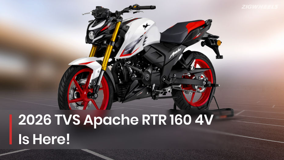BREAKING: 2026 TVS Apache RTR 160 4V Launched With More Features Across ...