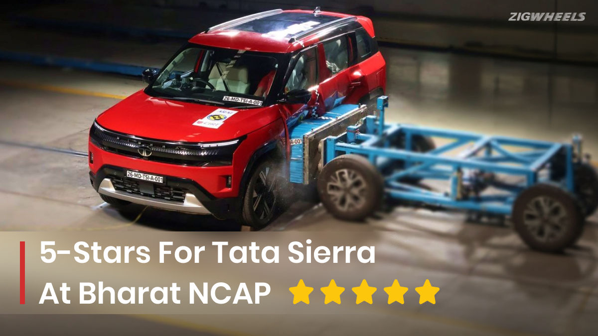 2026 Tata Sierra Scores 5 Stars In Bharat NCAP Crash Test: Fully ...