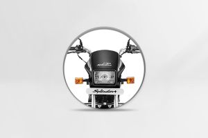 Hero Splendor Plus Force Silver Colour