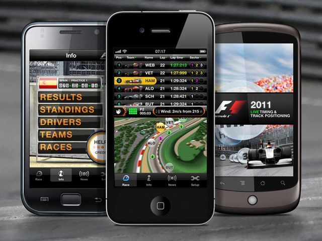 The F1 2011 App for iPhone and Android!