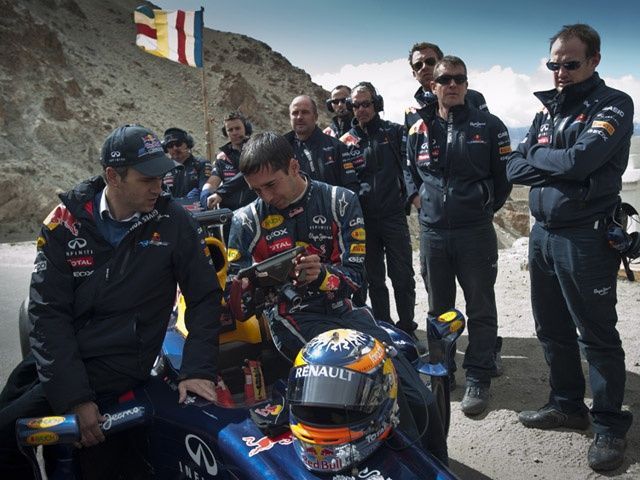 Red Bull Racing Formula One car driven at Khardung-La