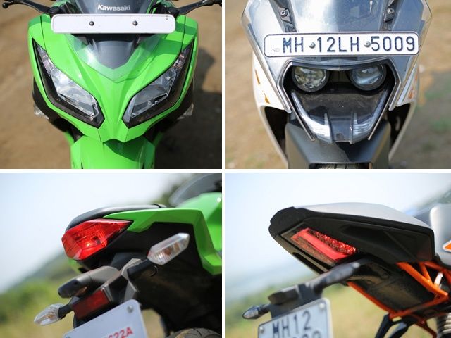 KTM RC 390 vs Kawasaki Ninja 300 Picture Gallery