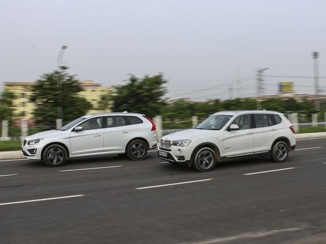 Volvo XC60 vs BMW X3 exterior comparison photo gallery