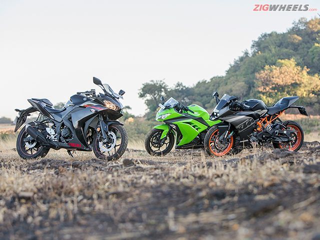 Yamaha YZF-R3 vs Kawasaki Ninja 300 vs KTM RC390: Comparison Photo Gallery